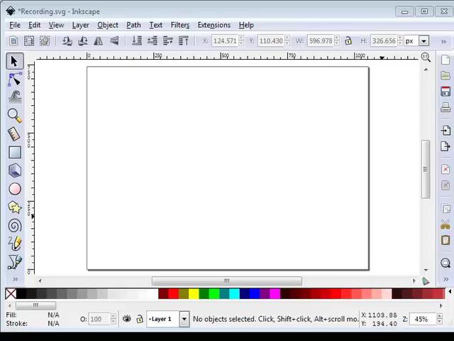 Inkscape: Drawing with the pen and pencil tools