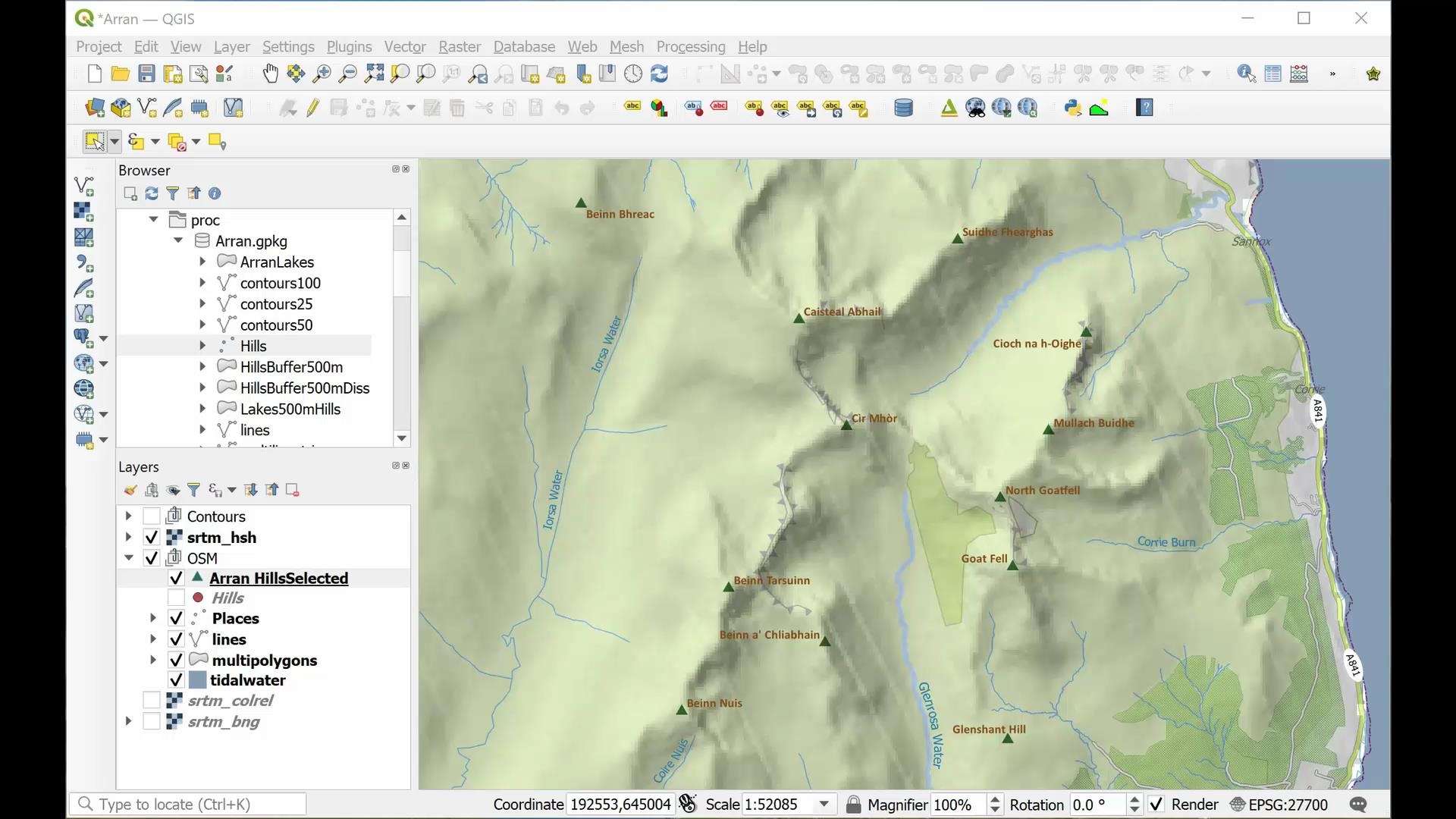 Styling a vector layer as categories in QGIS