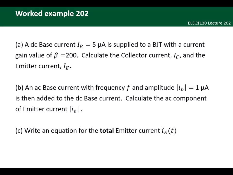 Section 202 - Worked Examples solution
