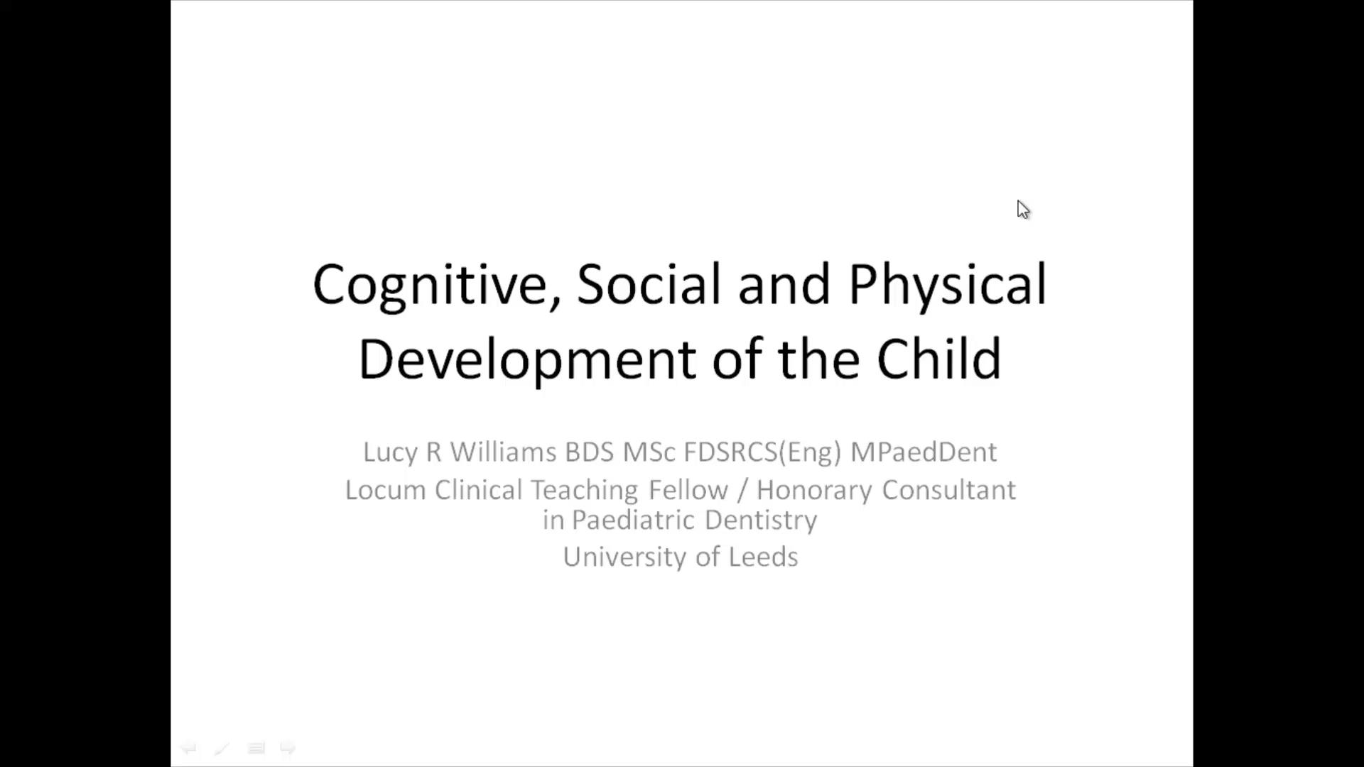 Cognitive, Social and Physical Development of the Child