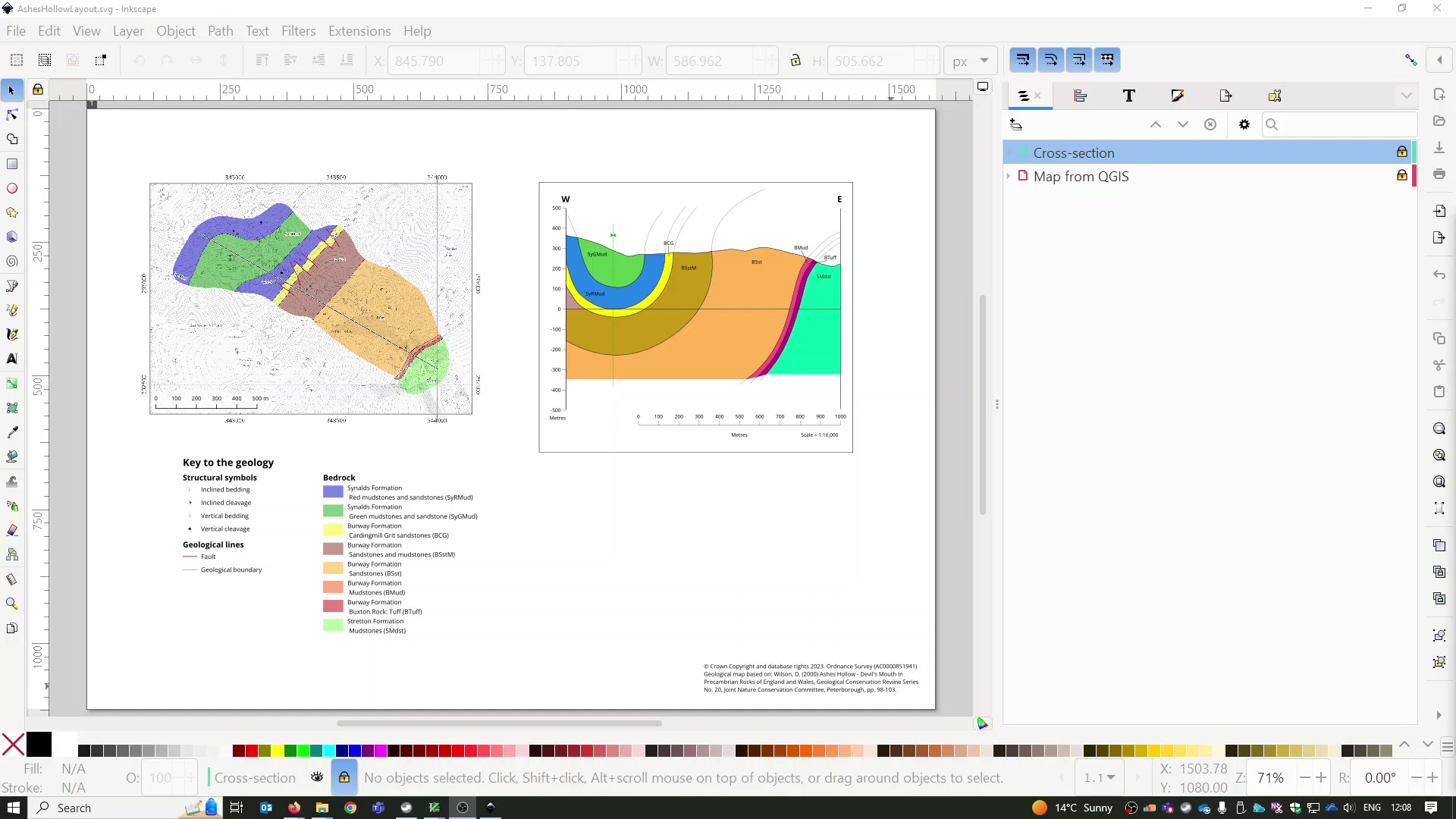 Inkscape: Checking scale of imported and drawn elements