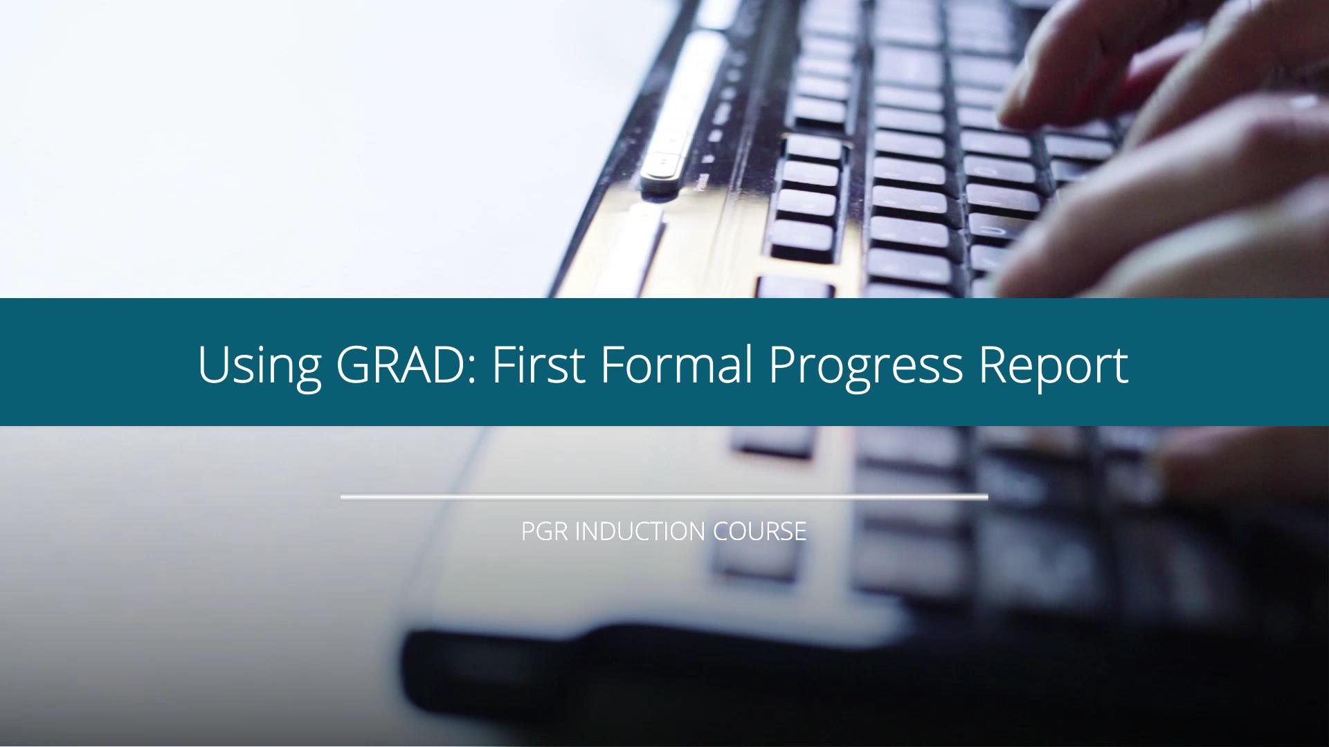 PGR begins first formal progress report