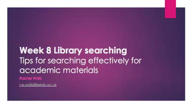 Library searching