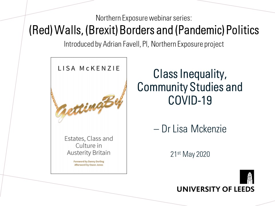 Class inequality, community studies and COVID-19 – with Dr Lisa ...