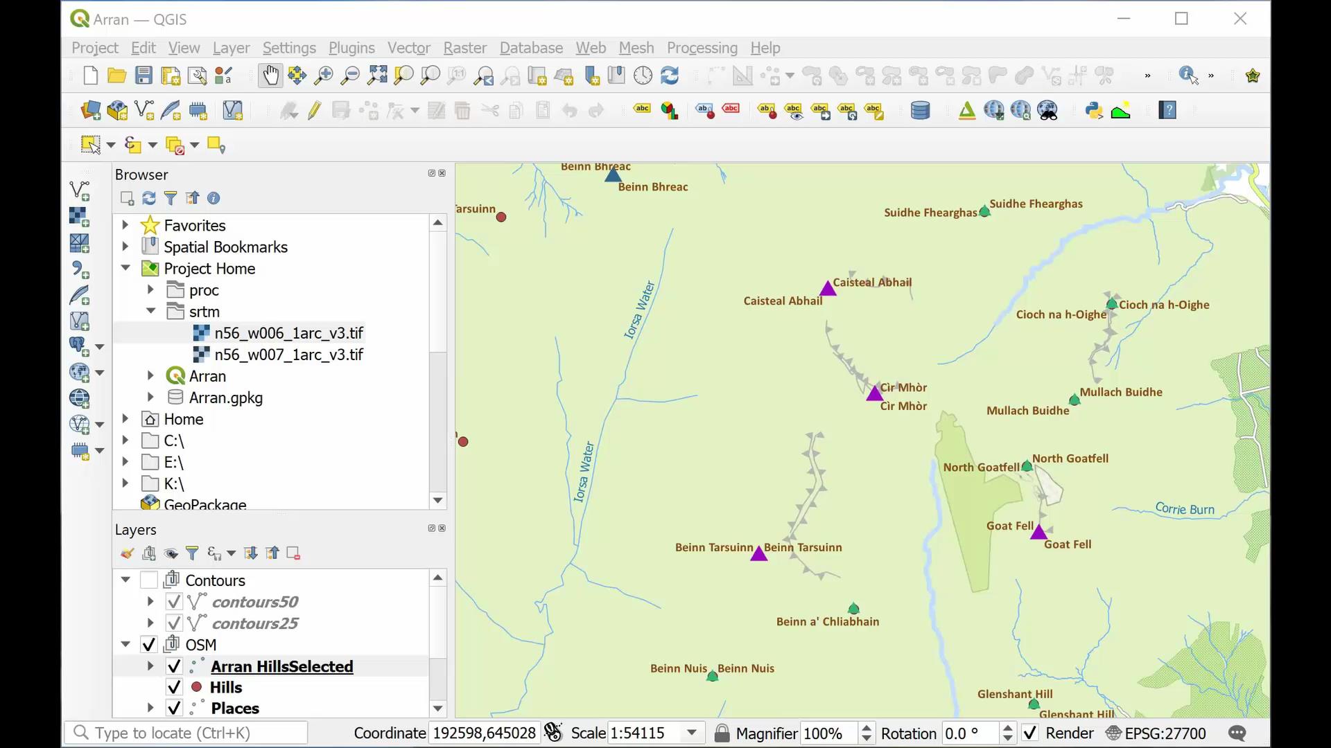 Creating a seamless raster from multiple DTM tiles in QGIS