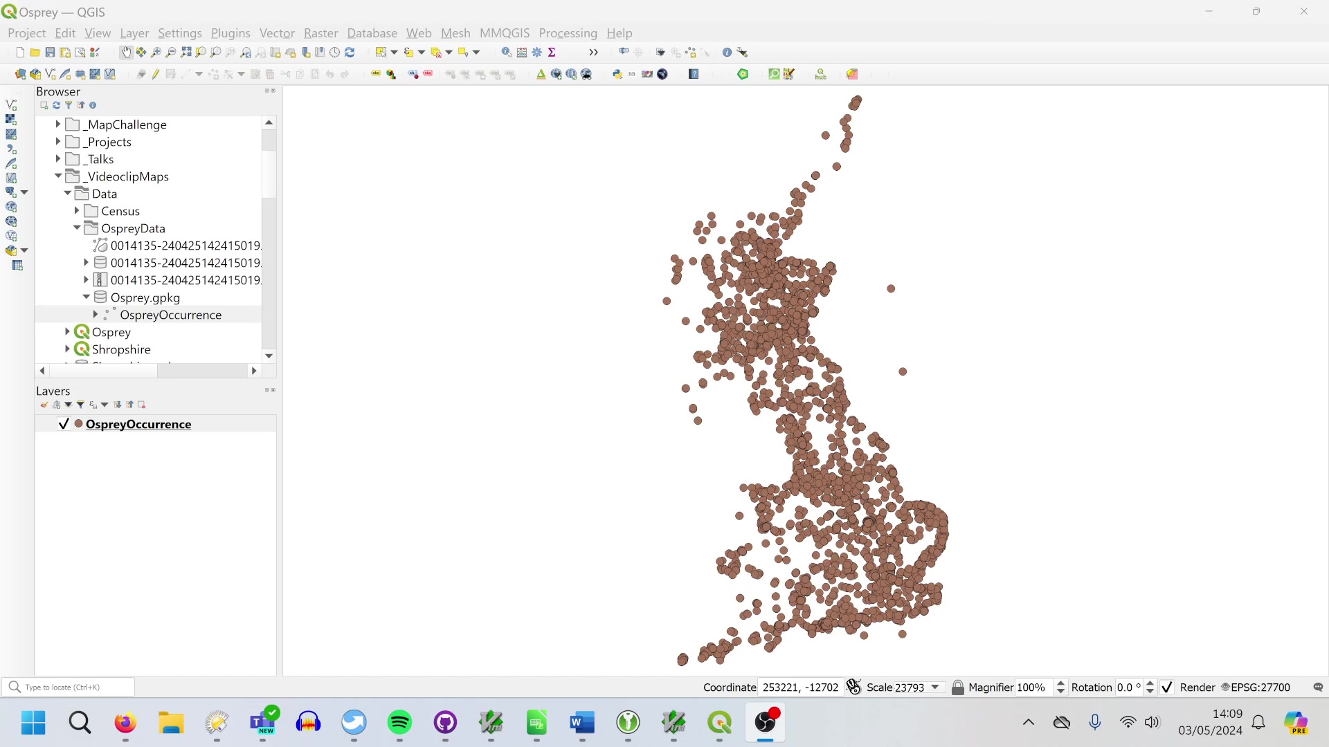 Setting up Temporal Control in QGIS