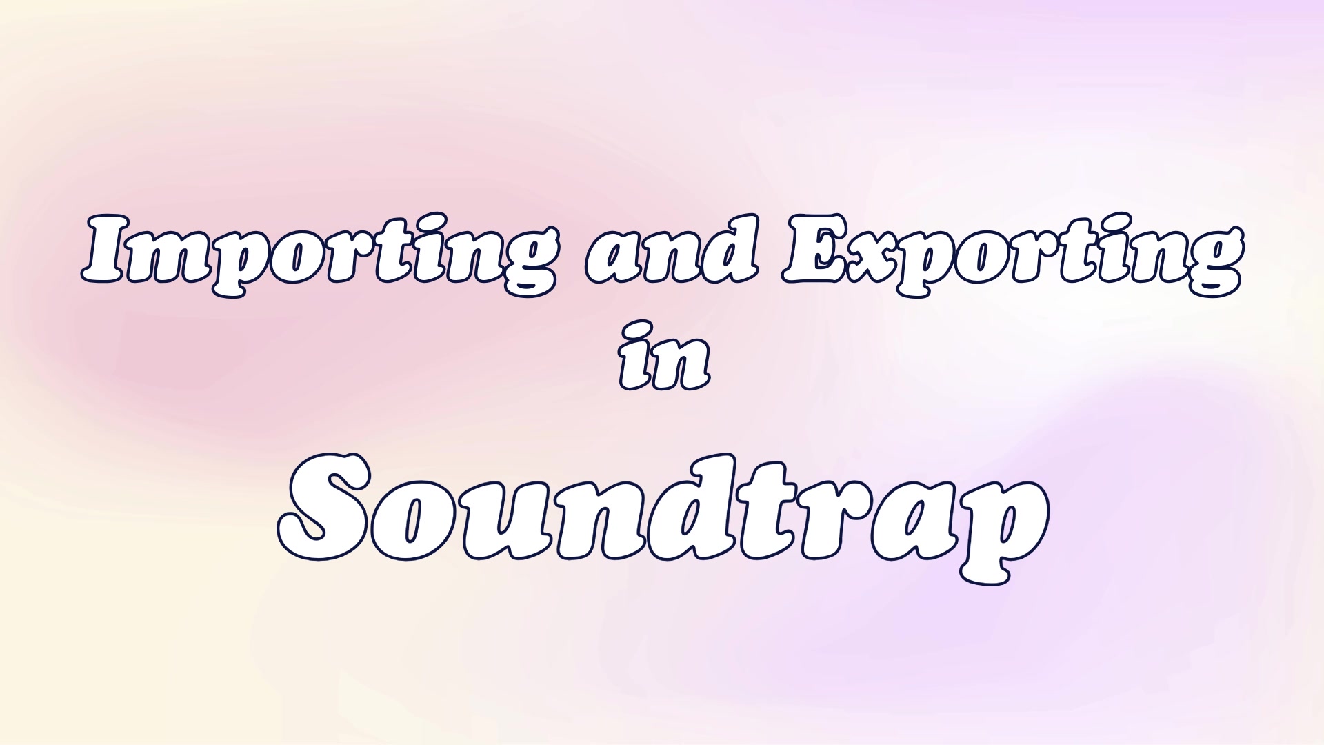Soundtrap: Importing and Exporting